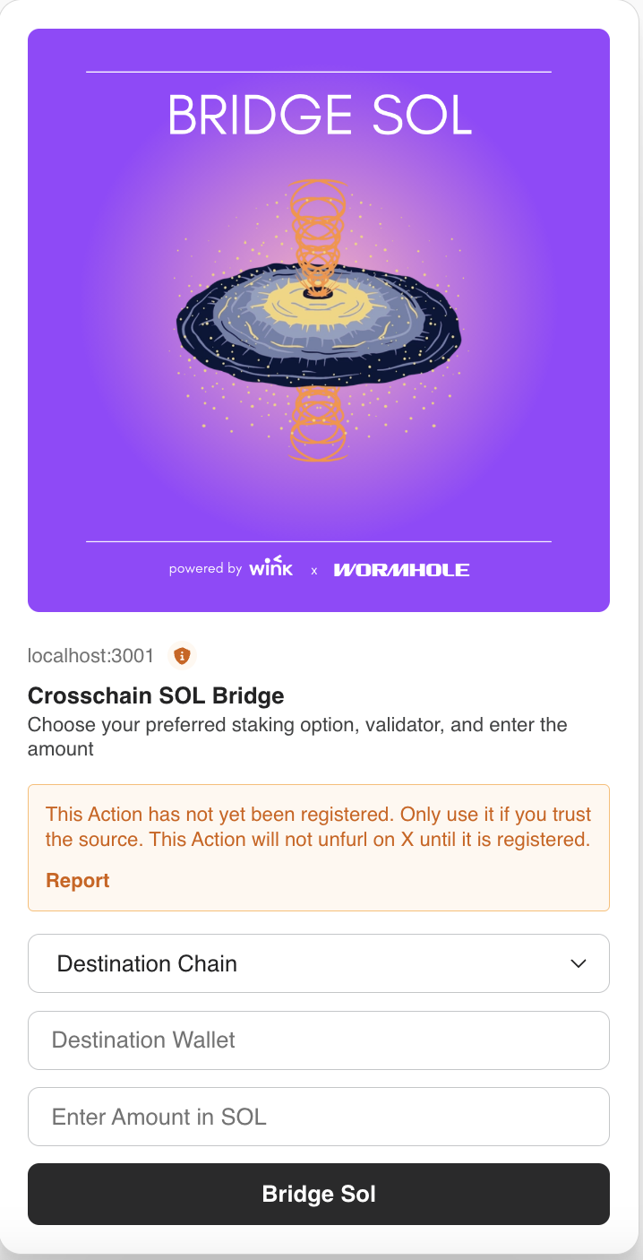 Wink | dApp Marketplace powered by Blinks